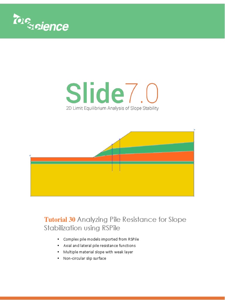 RSPile Tutorial for Slope Stability Analysis | PDF | Deep Foundation ...