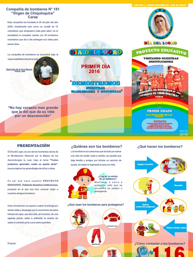 Triptico Dia Del Logro | PDF | Ciencias sociales