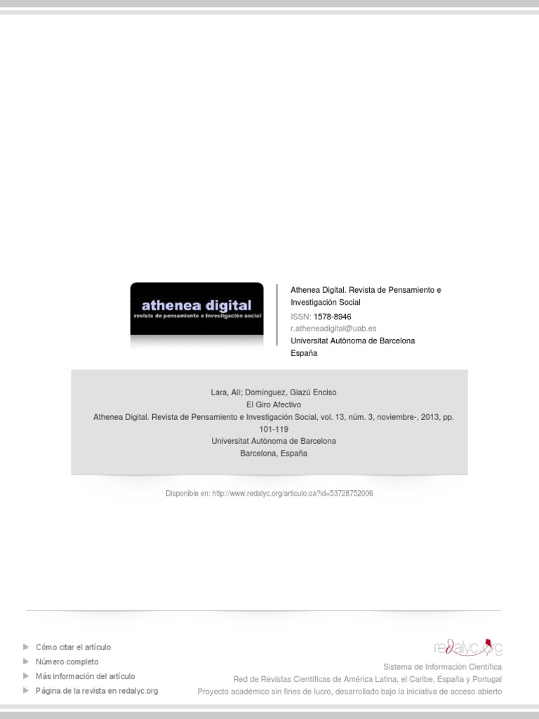 El Giro Afectivo | PDF | Psicoanálisis | Alfred North Whitehead