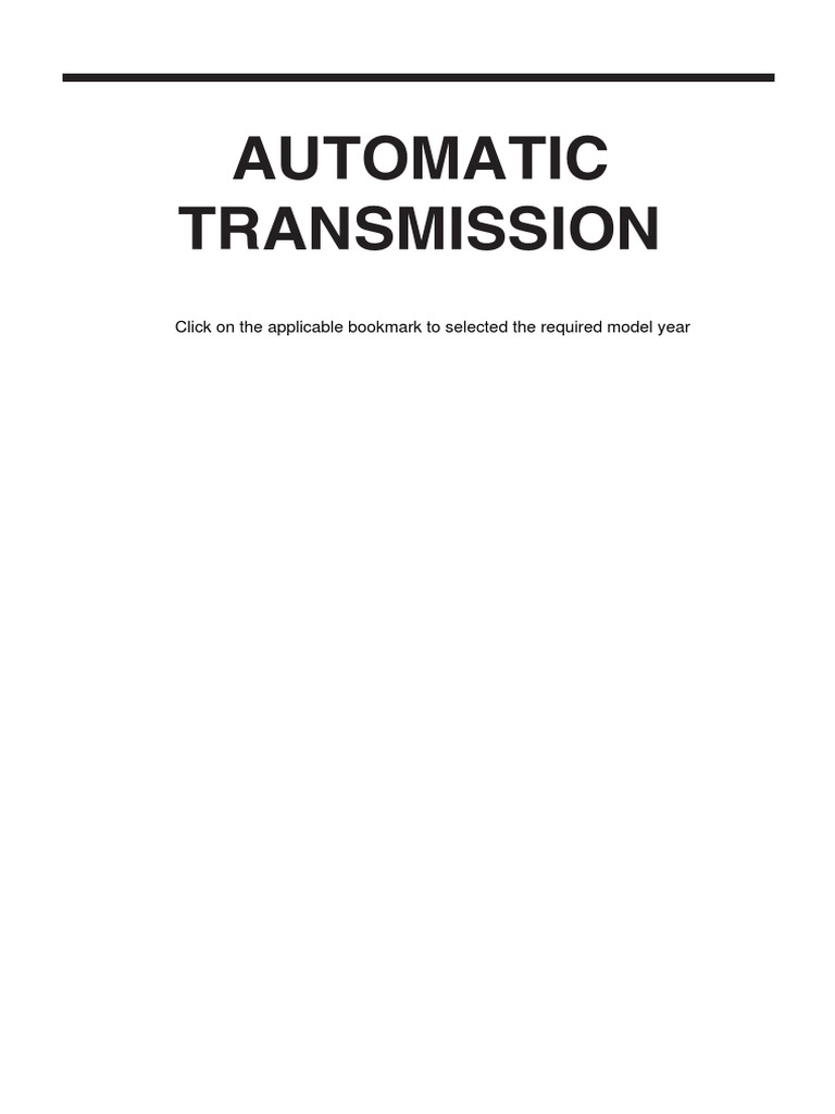 23 Automatic Transmission | PDF | Automatic Transmission | Transmission ...