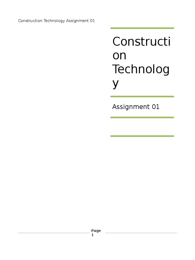 Construction Technology Assignment 01 | PDF | Deep Foundation ...