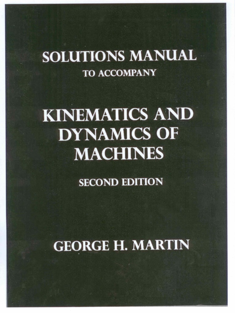 Theory of Machines Solutions Manual | PDF