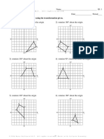 Rotations of Shapes Worksheet | PDF | Rotation | Graph Theory