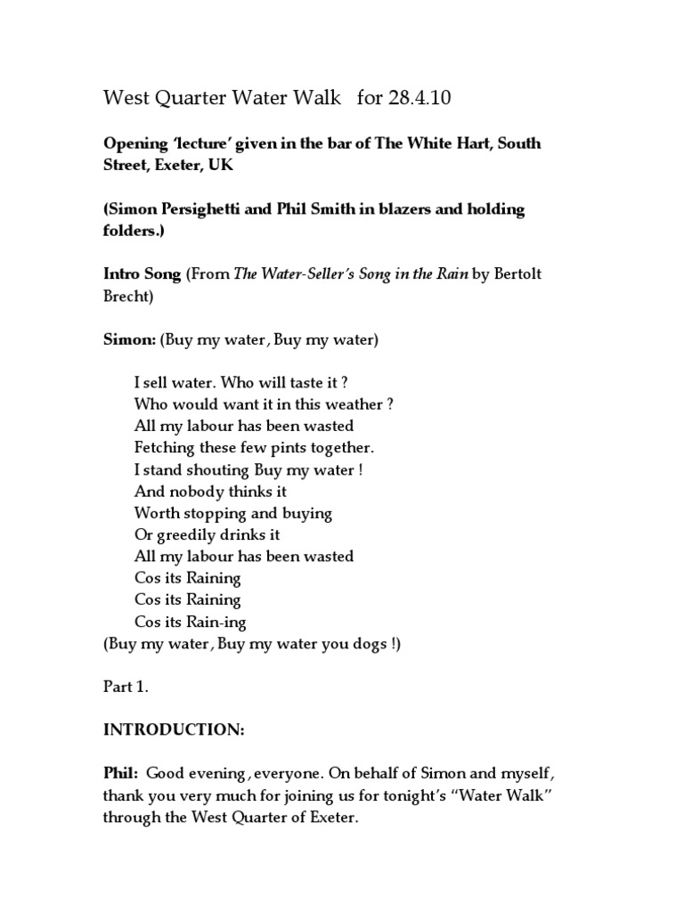 Water Walk Text | PDF | Nature