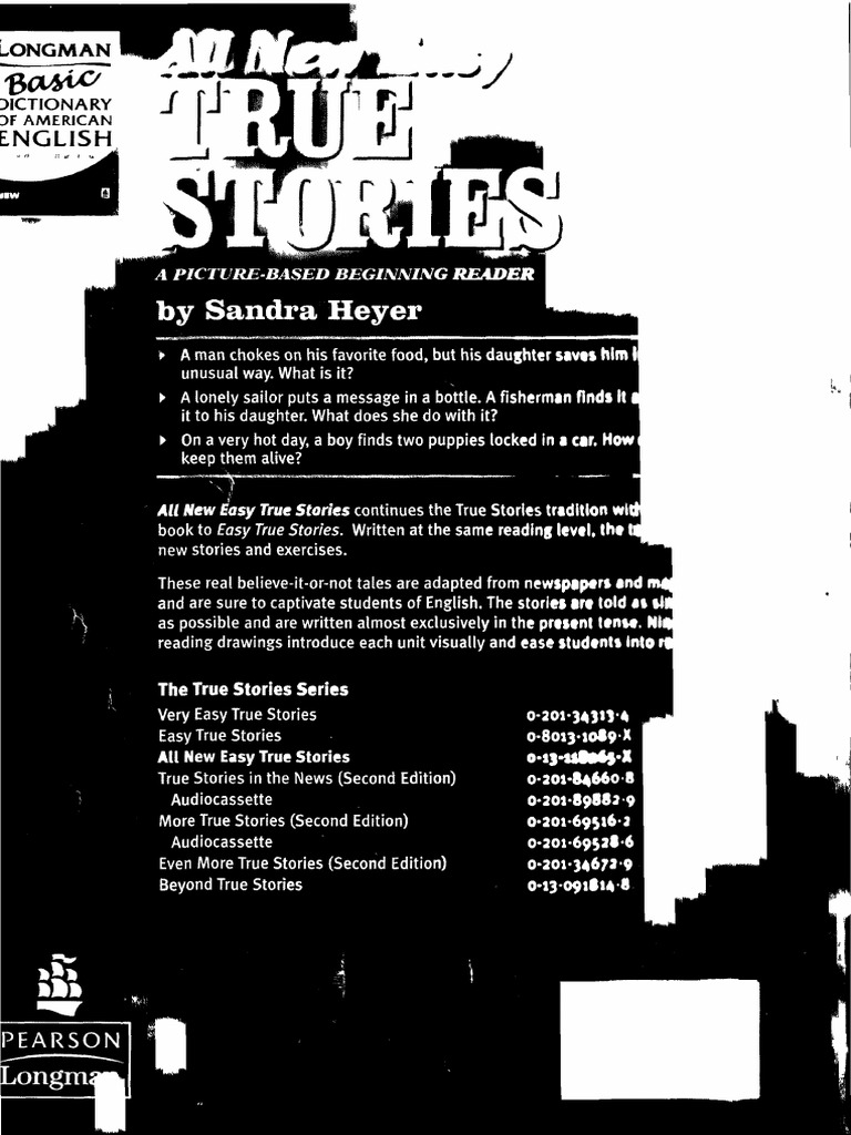 All New Easy True Stories A Picture Based Beginning Reader 013118265X ...