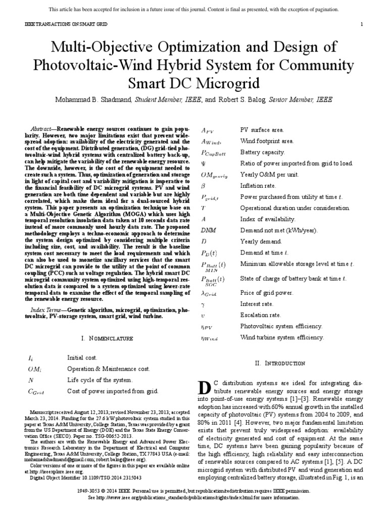 Alireza 2014 | PDF | Distributed Generation | Mathematical Optimization