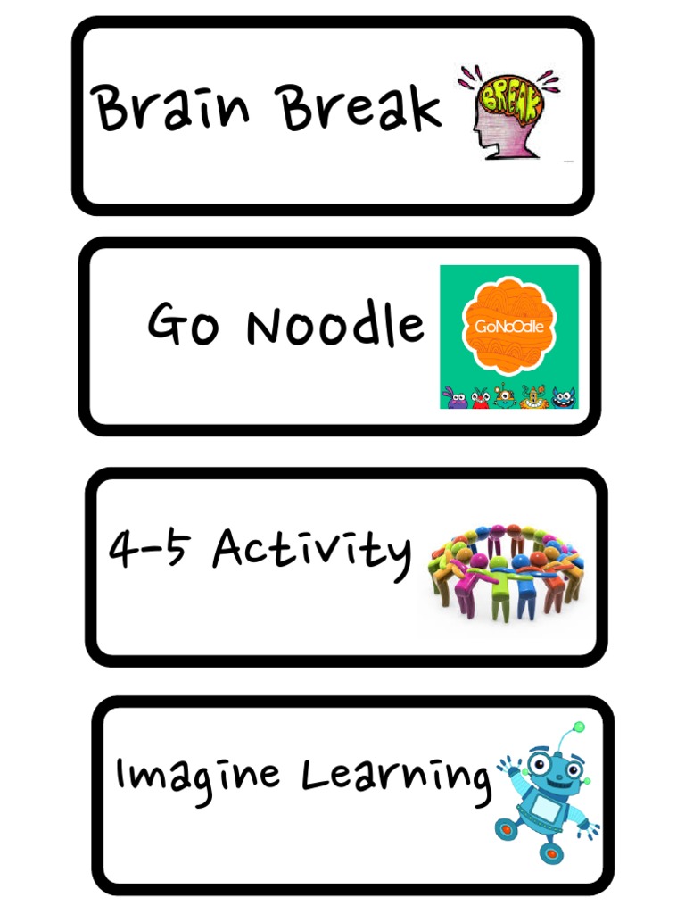 Daily Schedule Cards | PDF