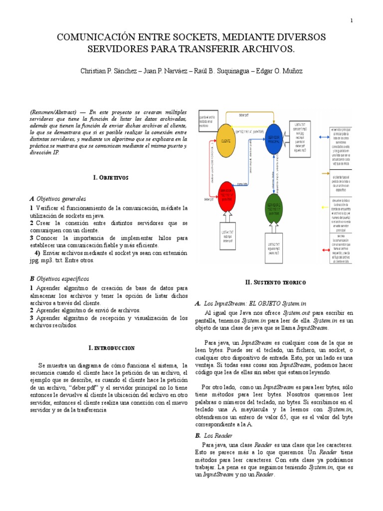 Comunicacion Entre Sockets - Java | PDF | Archivo de computadora | De ...