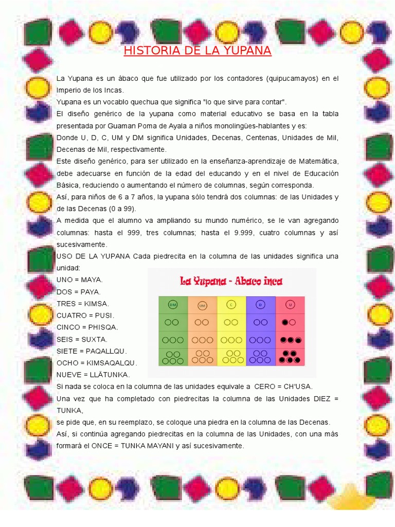 La Yupana | Sustracción | Números