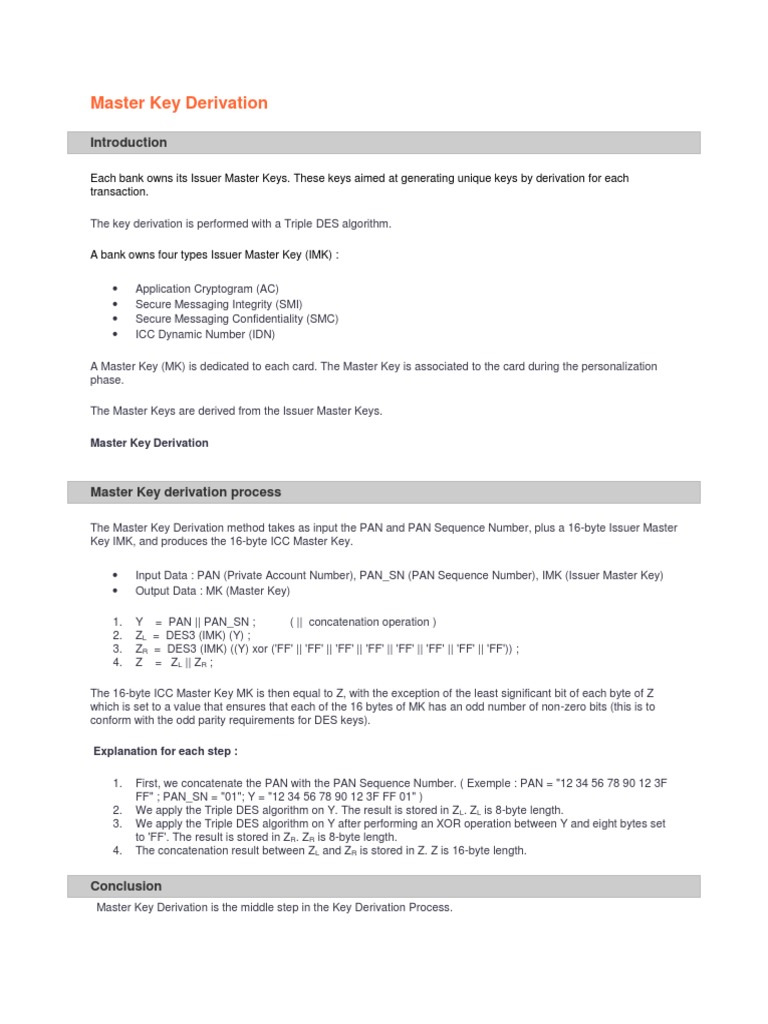 08-1 - Master Key Derivation | PDF | Key (Cryptography) | Encryption