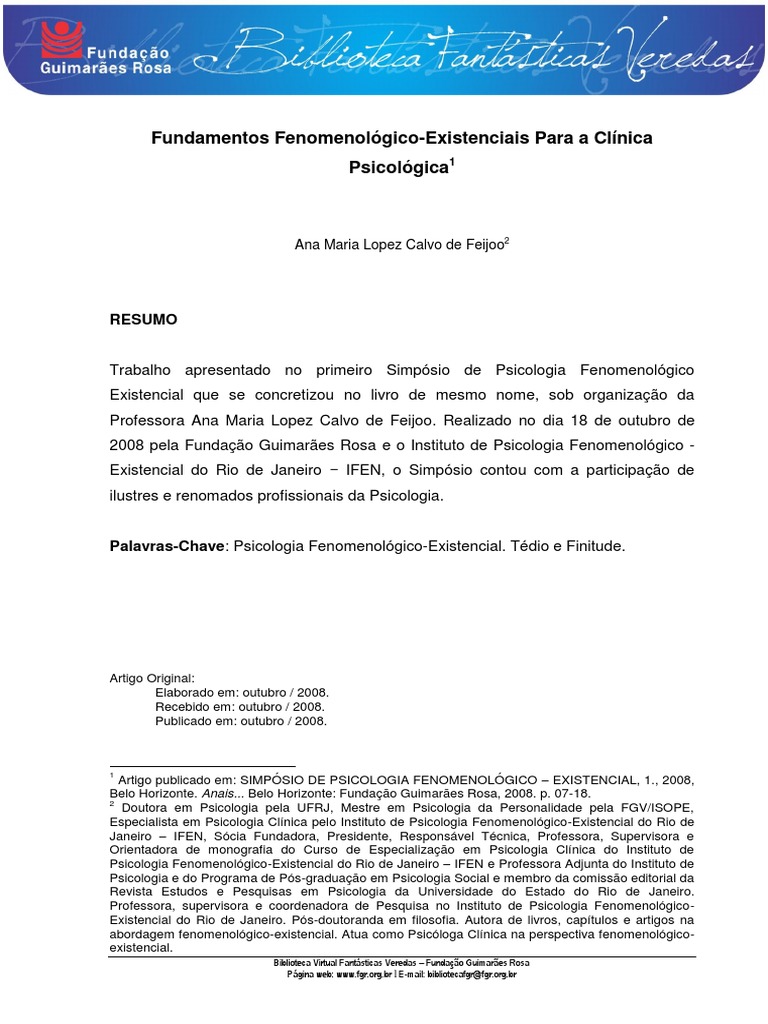 Fundamentos+Fenomenológico-Existenciais+Para+a+Clínica+Psicológica1 PDF ...
