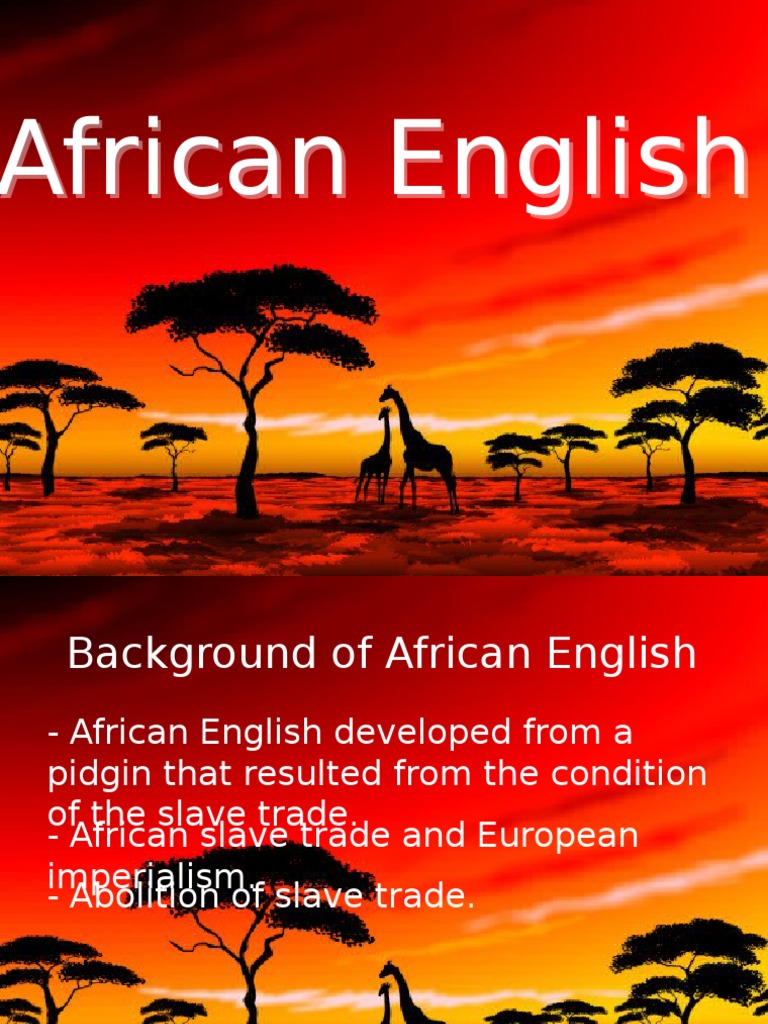 African English | PDF | Lexicon | English Language