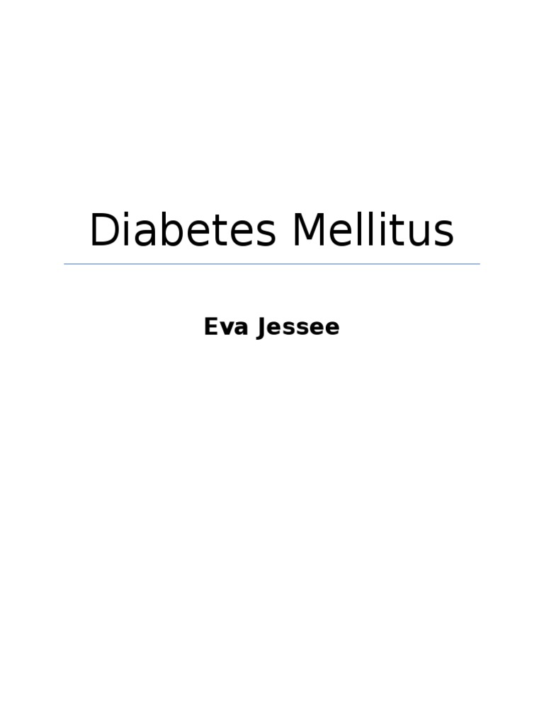 Research Paper Diabetes Mellitus | Diabetes Mellitus Type 1 | Diabetes ...