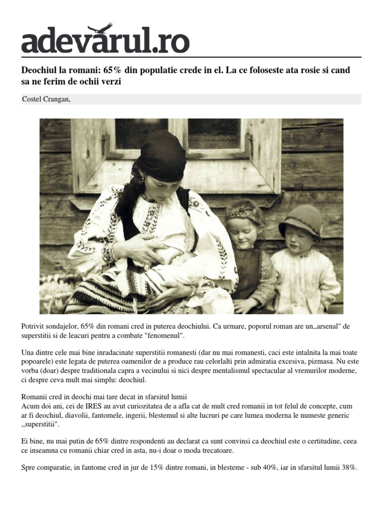 Deochiul - La Romani | PDF