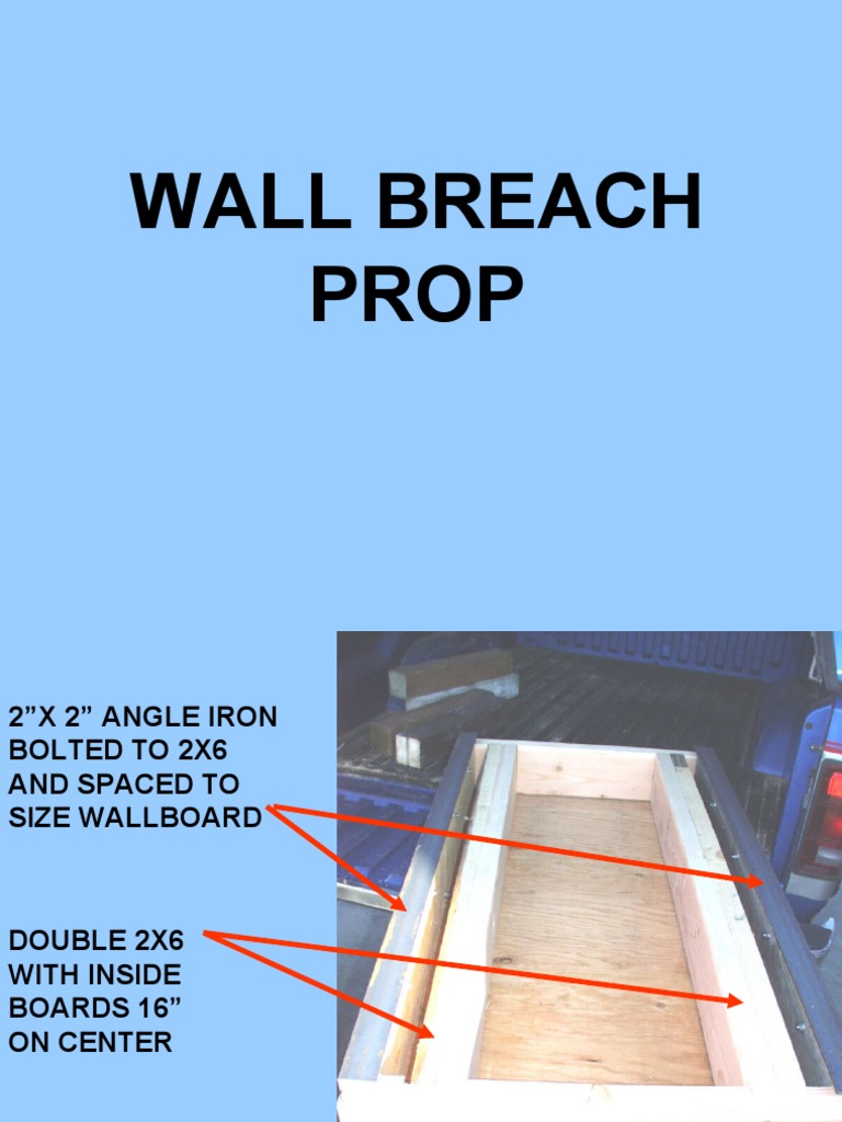 3 Wall Breach Prop | PDF