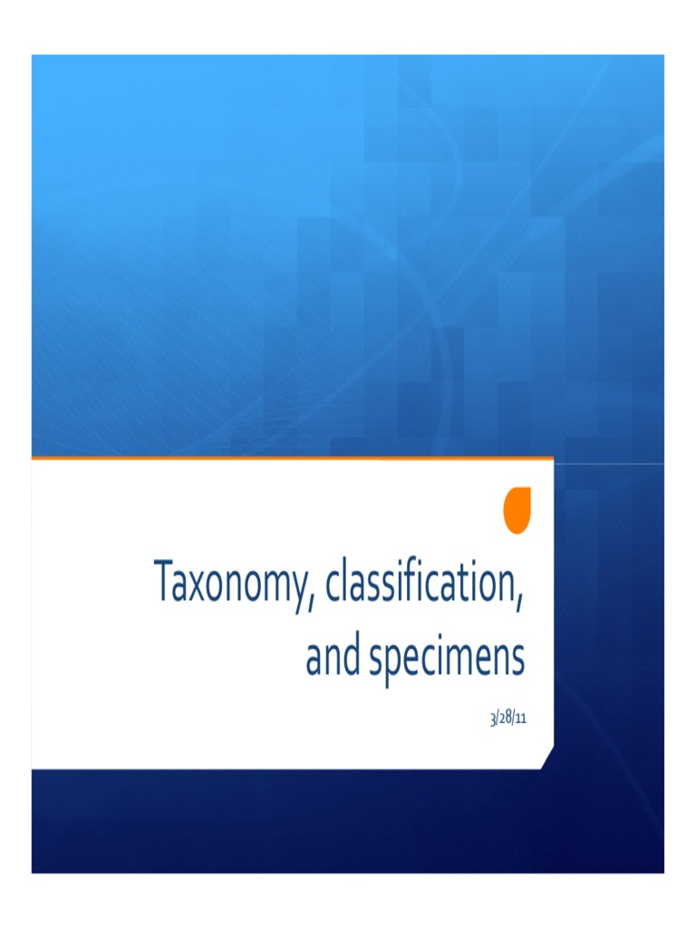Taxonomy | PDF | Taxonomy (Biology) | Plant Taxonomy