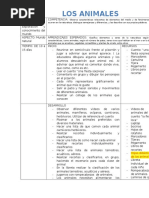 Secuencia Didáctica Los Animales | PDF