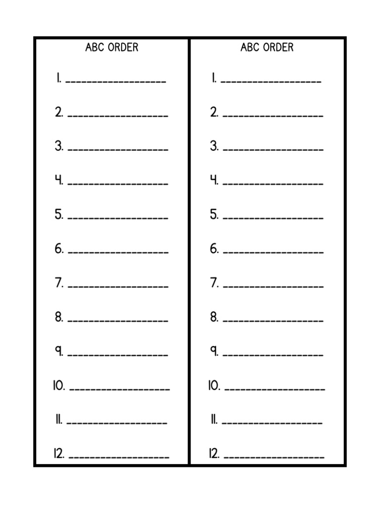 ABC Order | PDF | Finance & Money Management | Computers