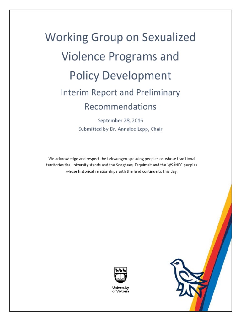 UVic Sex Assault Report | PDF | Intersectionality | Violence