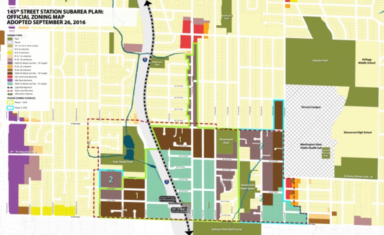City of Shoreline - Adopted Zoning Map - 145th Street | PDF
