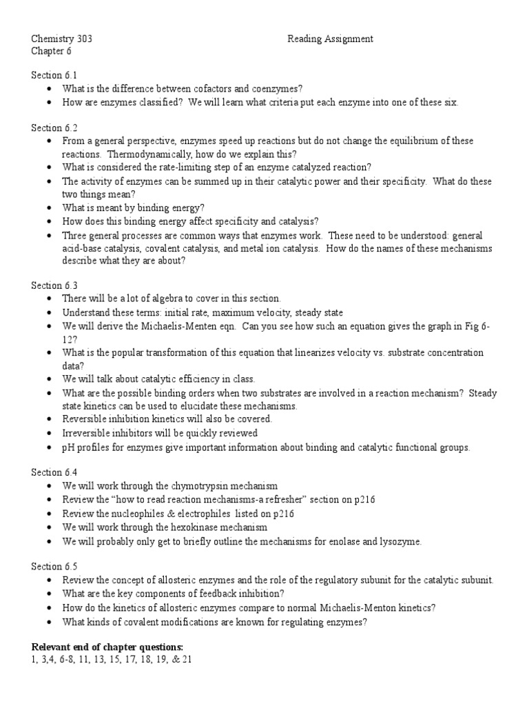 Chapter 6 Reading Guide | PDF