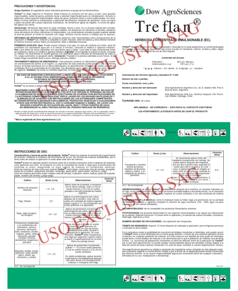 Treflan 01-06-2011 | PDF | Agua | Alimentos