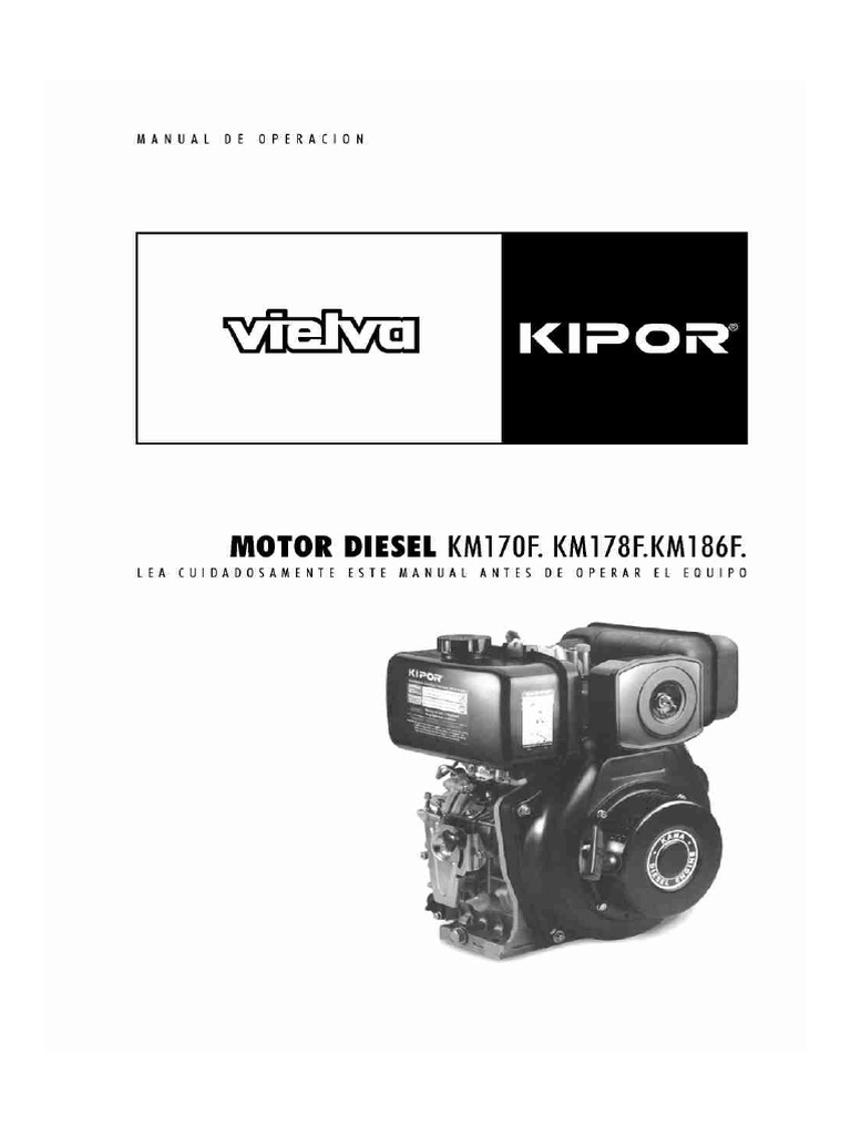KIPOR Motor Diesel manual usuario