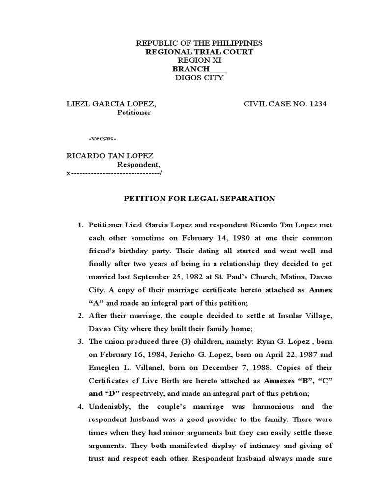 Regional Trial Court BRANCH | PDF | Marriage | Social Institutions