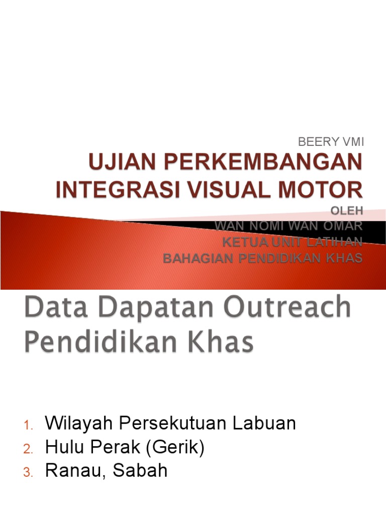Ujian Perkembangan Integrasi Visual Motor | PDF