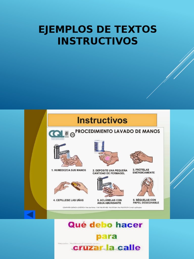 Ejemplos de Textos Instructivos | PDF