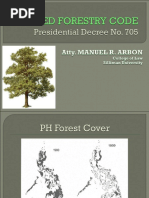 PD 705 - Revised Forestry Code | PDF | Forestry | Forests