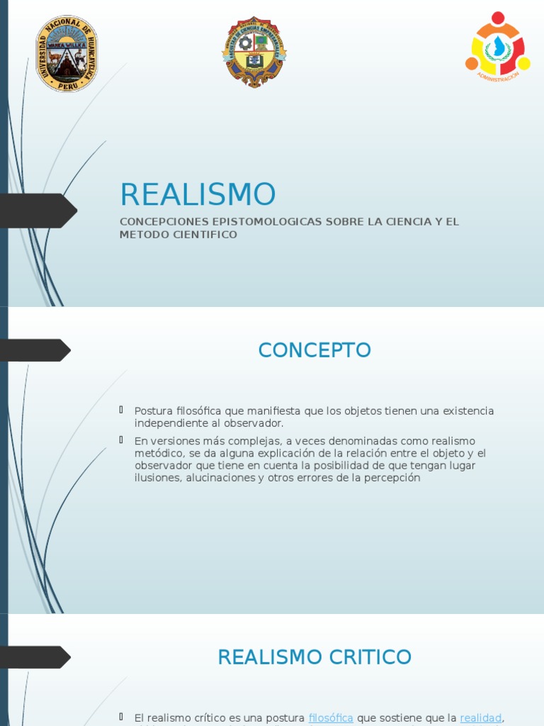Realismo | PDF | Realismo filosófico | Actitud psicológica