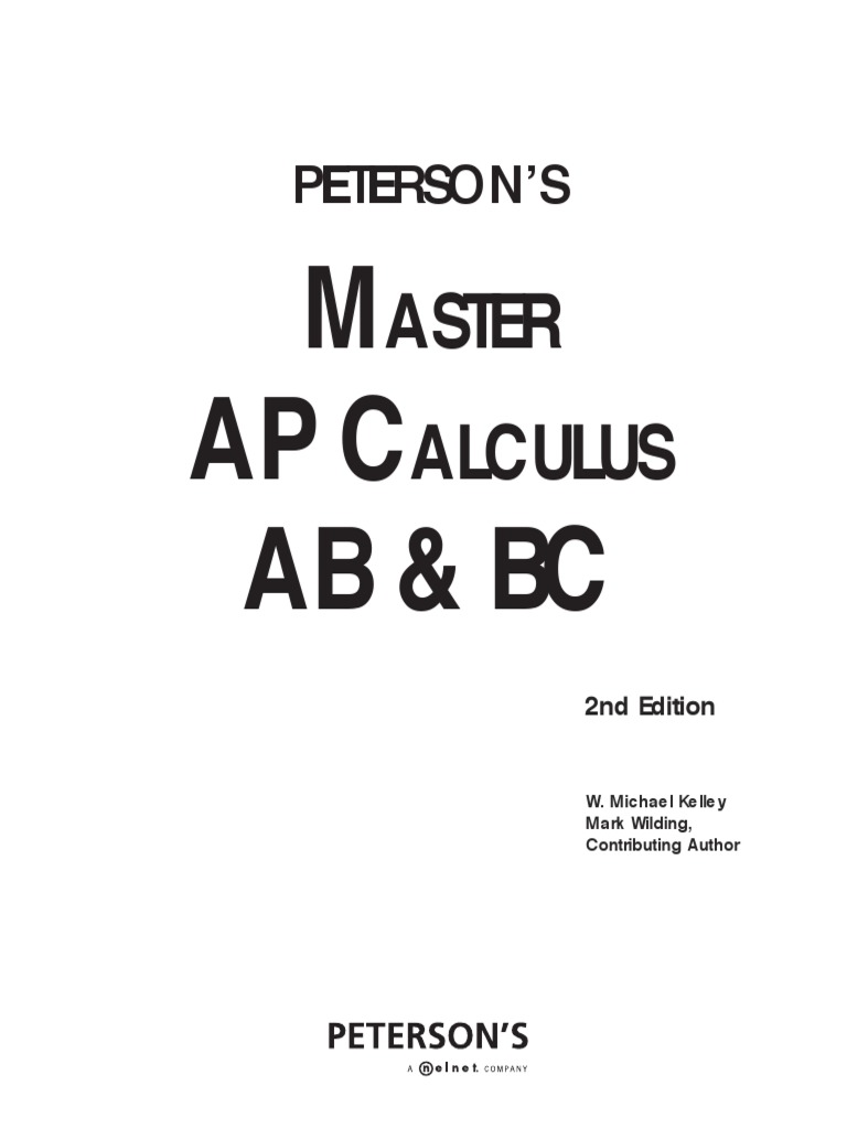 Peterson's Master AP Calculus | PDF | Symbols | Lexicology