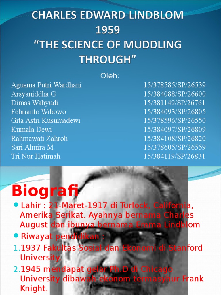 Charles Edward Lindblom | PDF