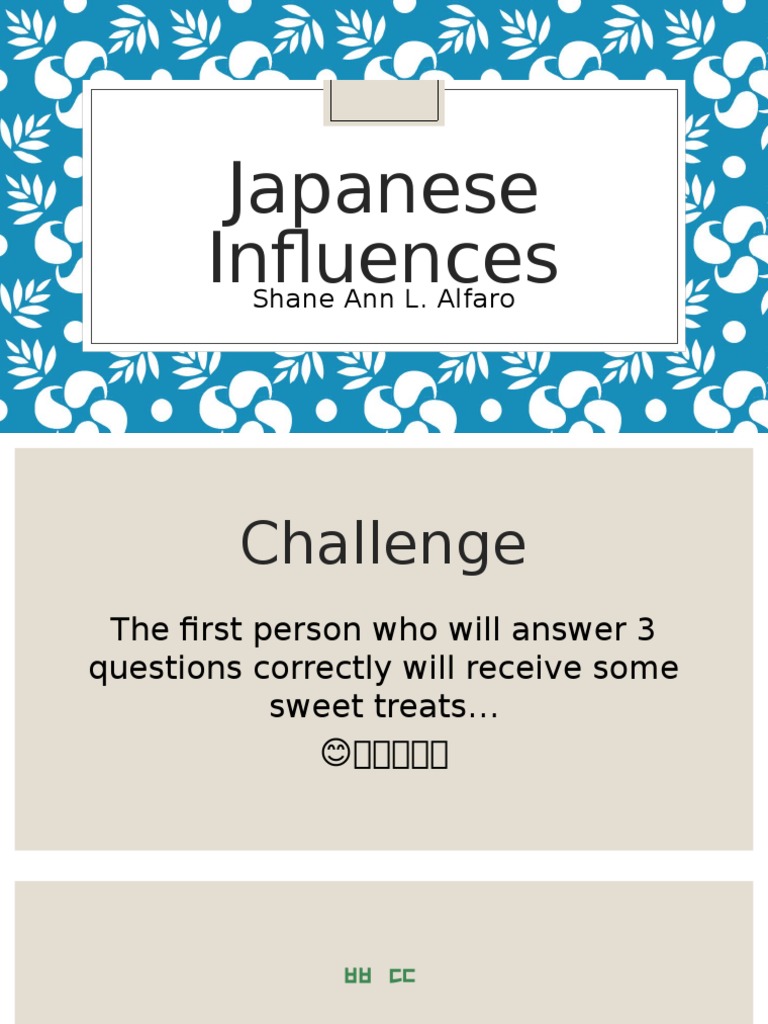 Japanese Influences | PDF