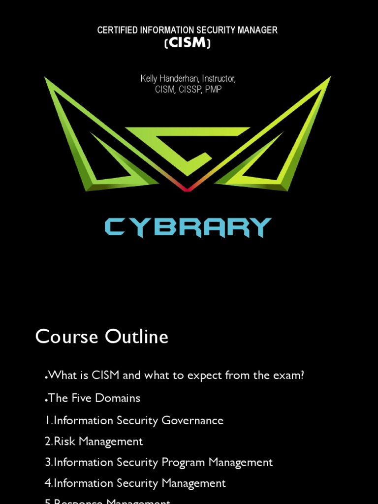 CISM Course Outline | PDF | Information Security | Test (Assessment)