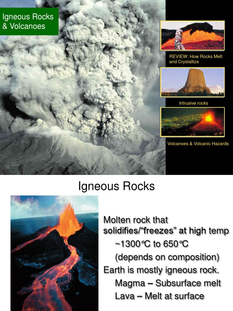 Lecture 4A Igneous Rocks | PDF | Magma | Igneous Rock