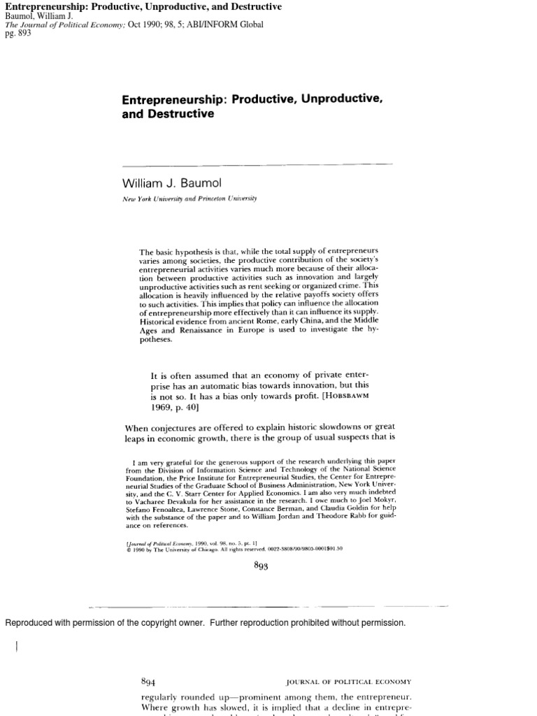 20 Entrepreneurship Productive | PDF | Social Information Processing ...