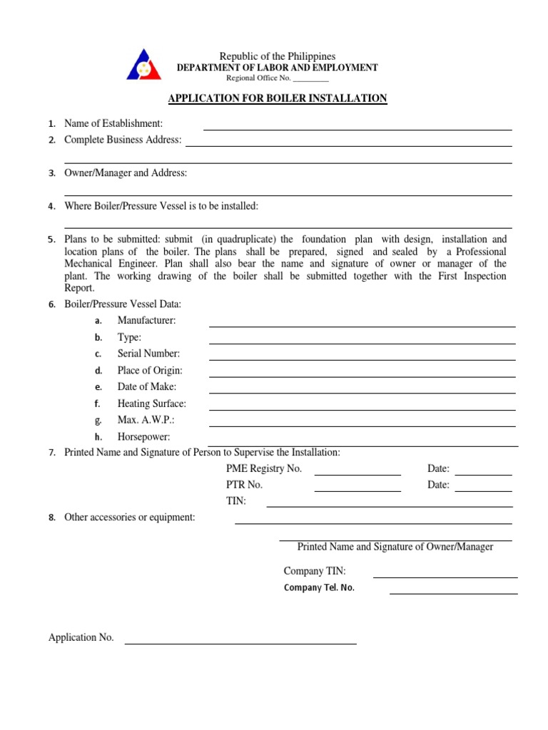 Boiler Permit Document | PDF