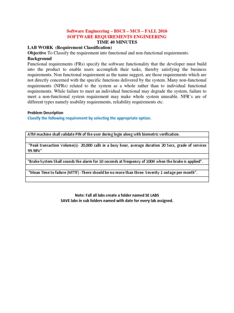 Software Engineering - Lab PDF | PDF