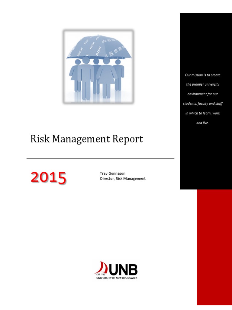 Risk Management Report | PDF | Risk Management | Liability Insurance