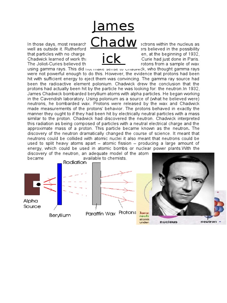James Chadwick | PDF | Technology & Engineering | Young Adult