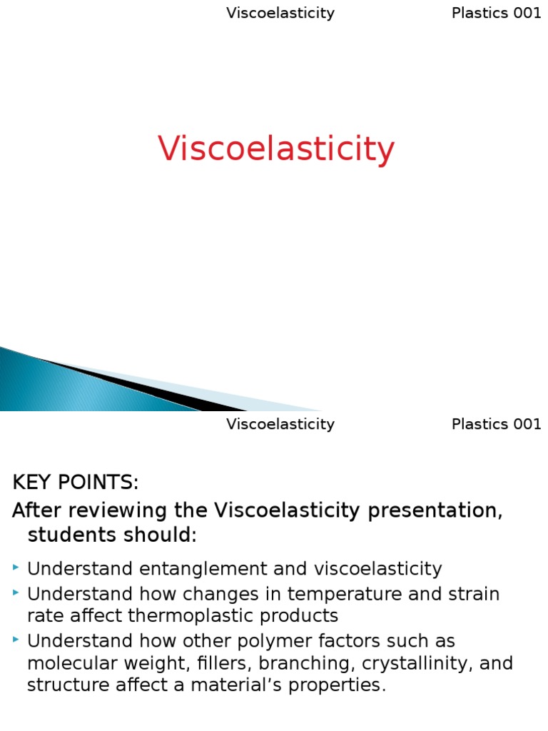 Visco Elasticity | Viscoelasticity | Polymers | Free 30-day Trial | Scribd