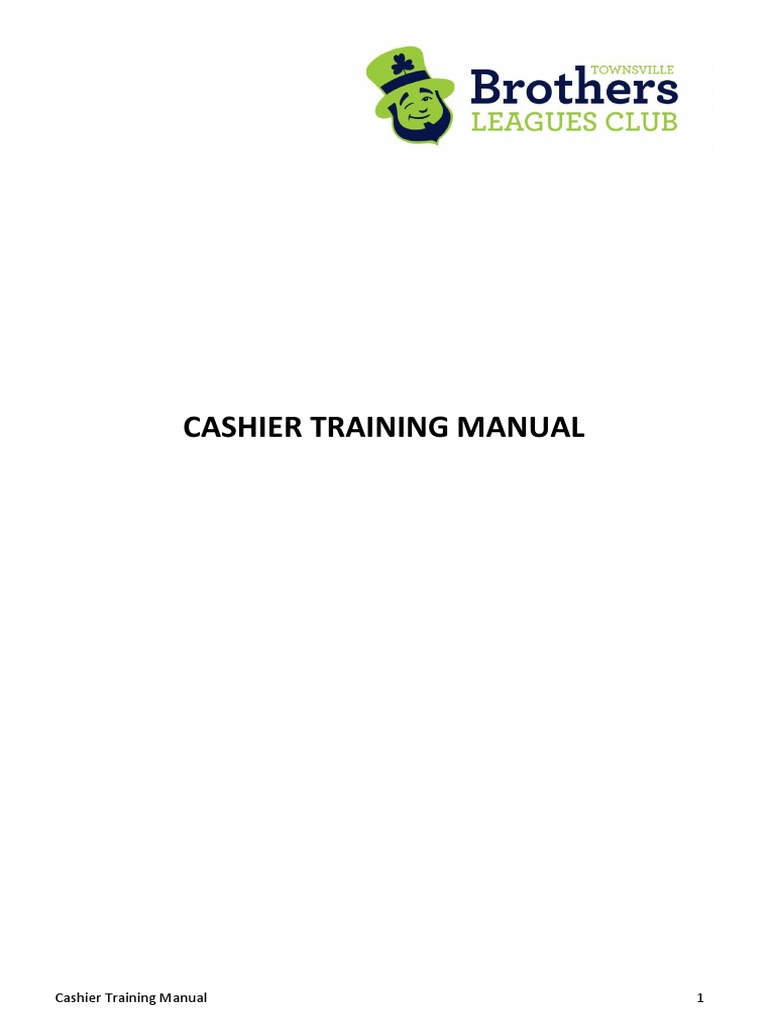 Cashier Training Manual | PDF | Cheque | Receipt