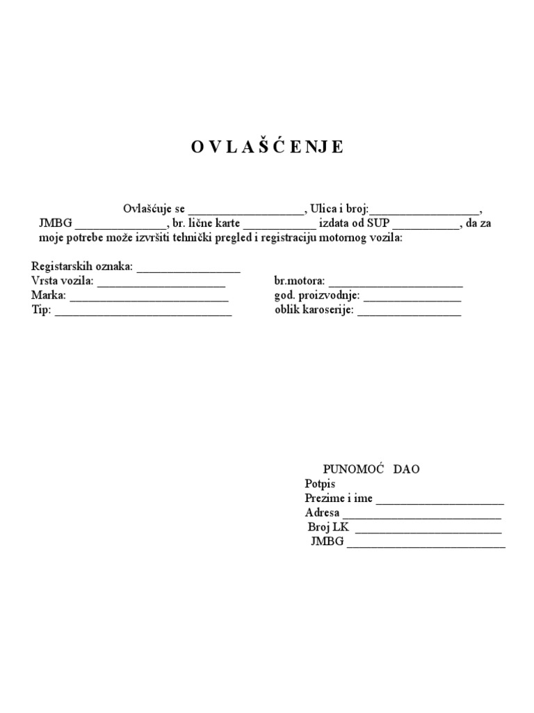 ovlašćenje | PDF