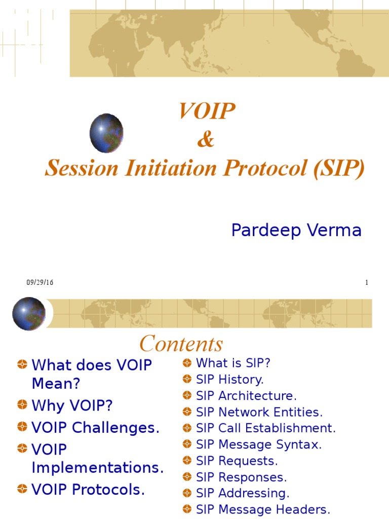 VOIP SIP Pardeep | PDF | Session Initiation Protocol | Voice Over Ip