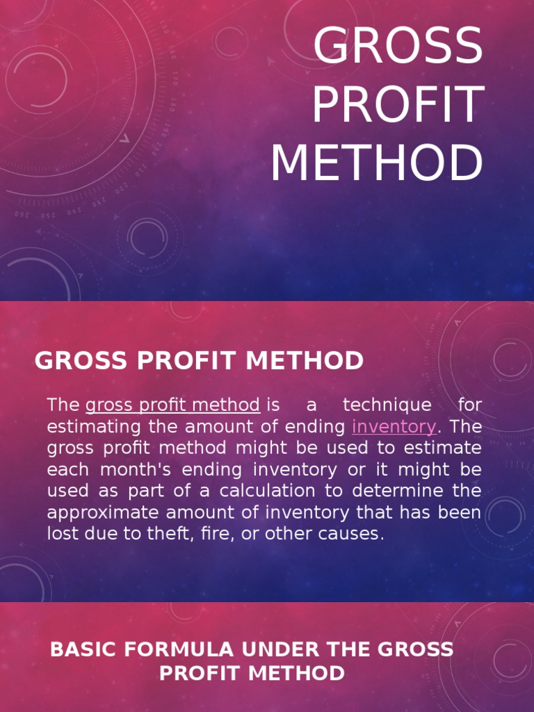 Gross Profit Method | Inventory Valuation | Cost Of Goods Sold