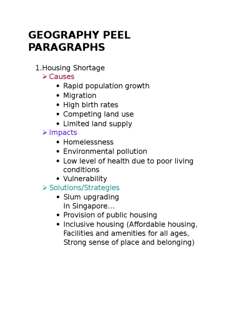 GEOGRAPHY PEEL PARAGRAPHS.docx | Water Resources | Flood
