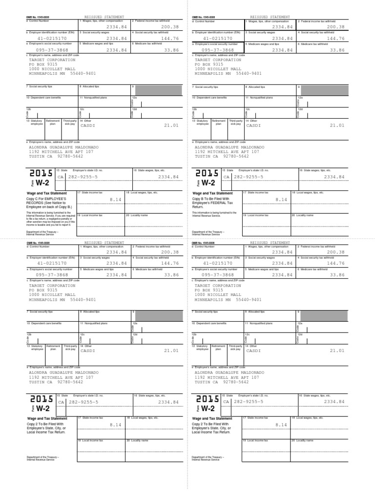 Tax Forms | PDF | Social Security (United States) | 401(K)
