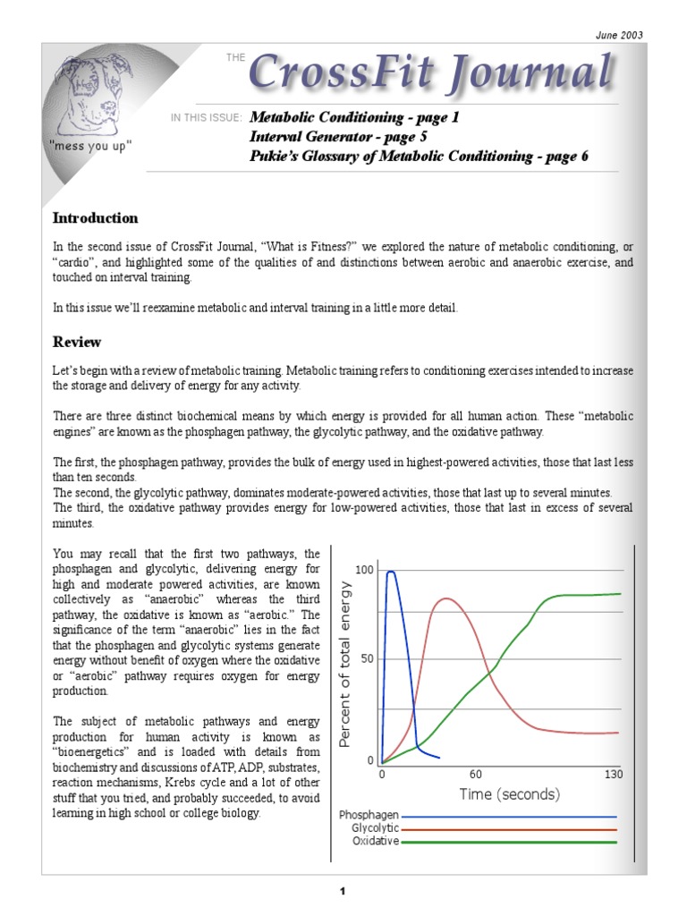 CrossFit Journal - Issue 10 PDF | PDF | Aerobic Exercise | High ...